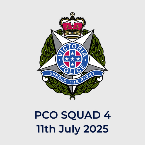 PCO Squad 4 Graduated 11th July 2025 - Event Galleries - Victorian ...