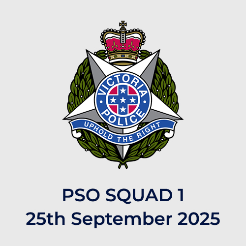 PSO Squad 1 Graduated 25th September 2025 - Event Galleries - Victorian ...